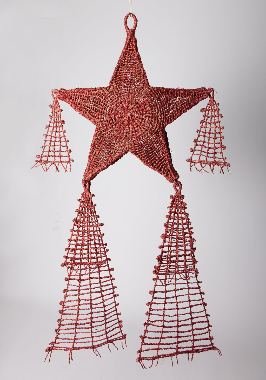 All Christmas Red Abaca Star – Caro Wilson